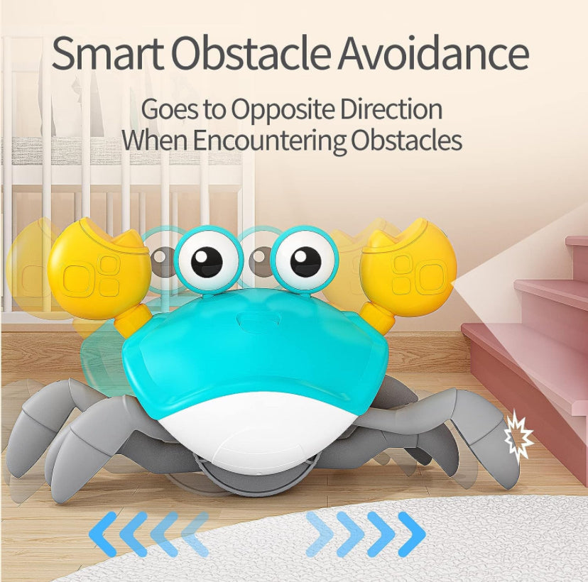 Interactive sensor Crawling Crab with Lights, Music & Automatically Av ...