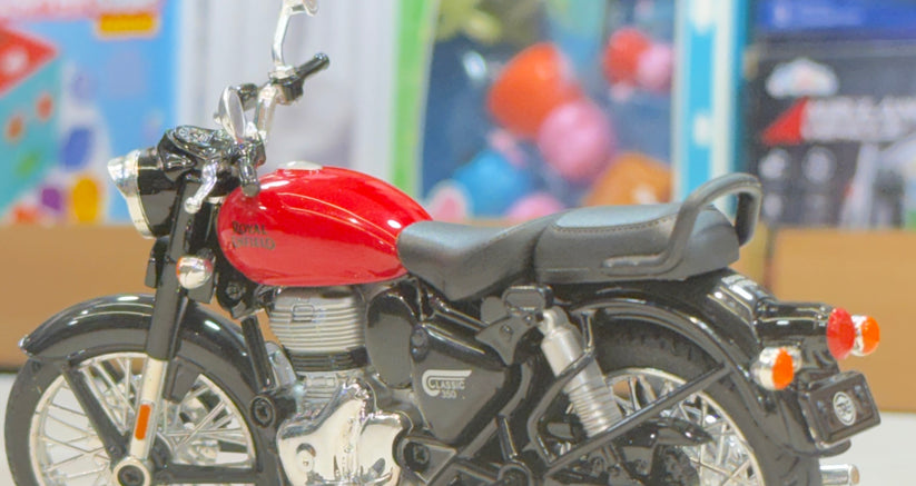 Royal Scale Model Enfield Motorcycle Toy – Pull Back Action, Detailed ...