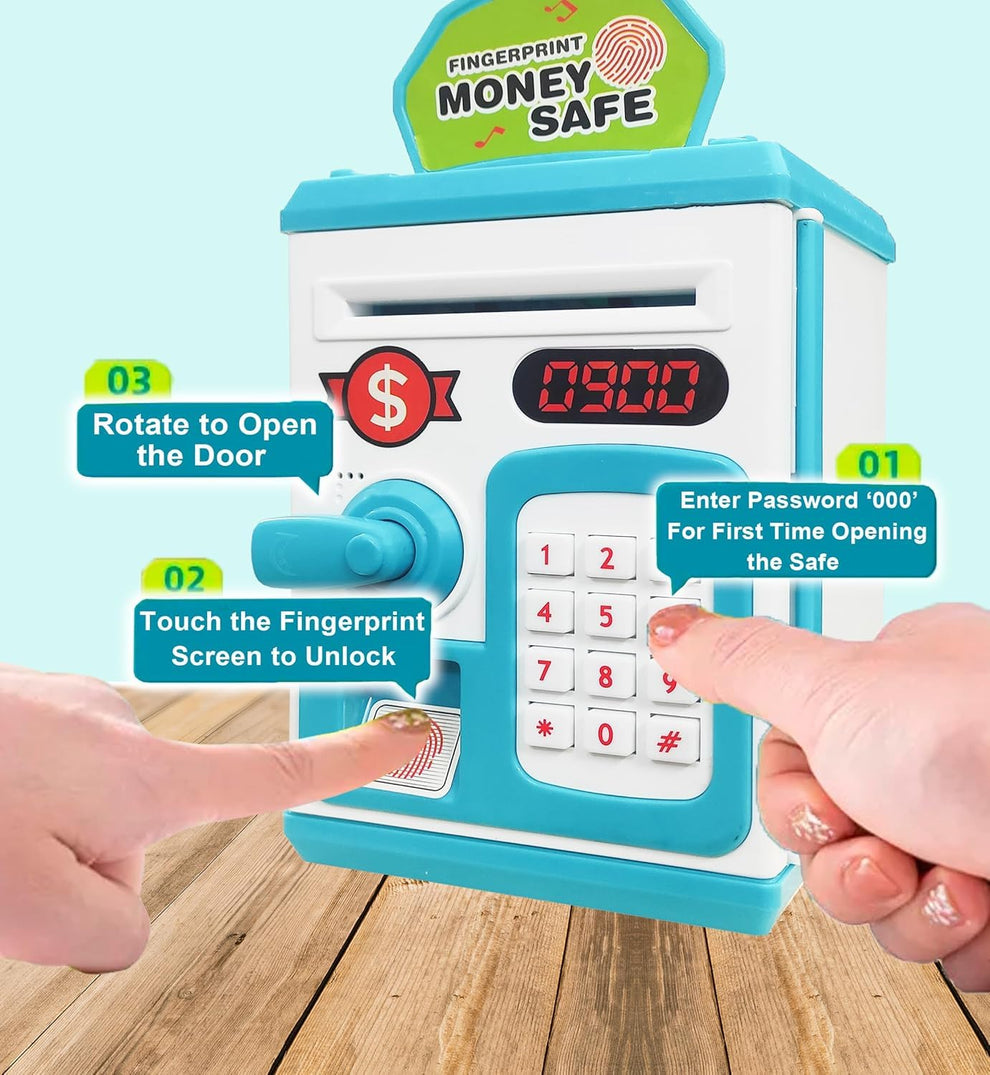 Toys Electronic Money Safe for Kids, Password Protected Piggy Bank wit ...