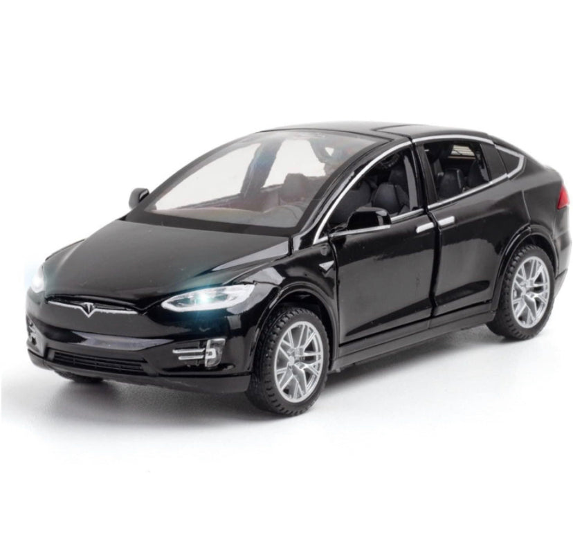 Tesla Model X Alloy Car with smoke and lights - tesla car metal body ...