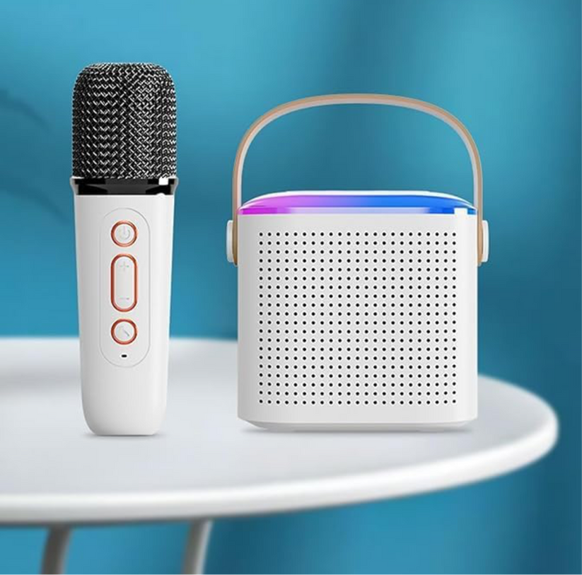 Dual mic Jukebox Wireless Bluetooth Speaker 10W with Wireless Karaoke ...