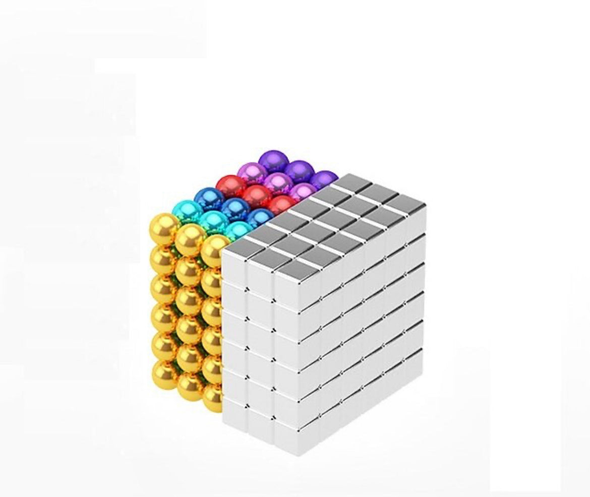 2 in 1 Magnetic ball and cubes - colorfull ball and magnetic cubes - D ...