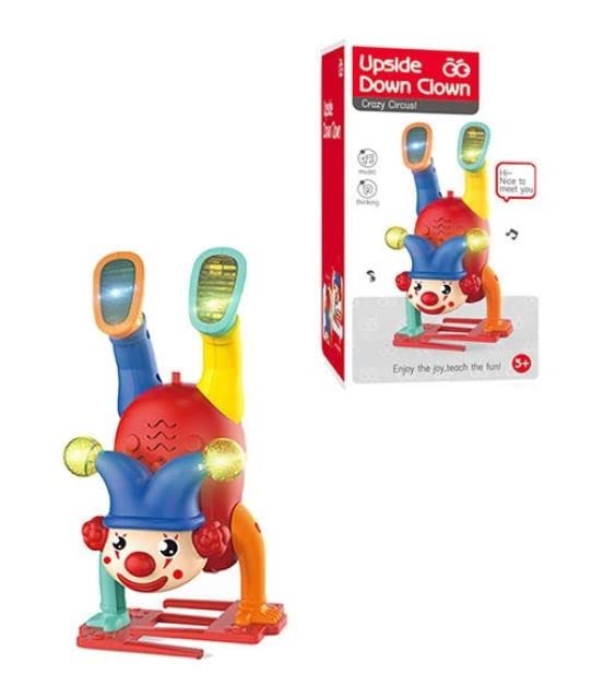 Electric Musical Upside Down Clown Joker Toys Dancing Toy Walking Clow ...