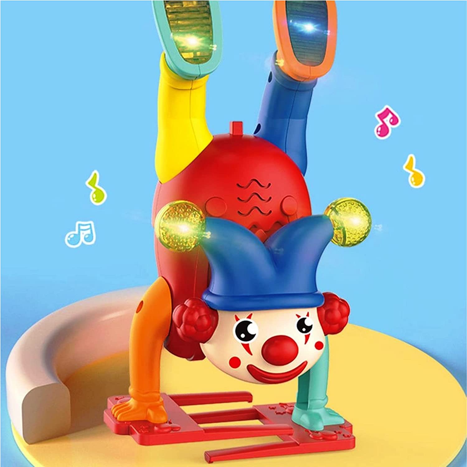 Electric Musical Upside Down Clown Joker Toys Dancing Toy Walking Clow ...