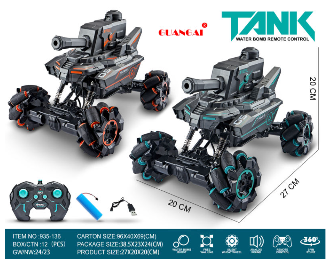 Mech Legend Remote Control Car tank Toys Monster Truck with LED Light ...