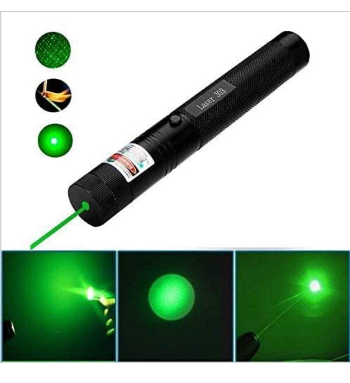 Avenger Laser light for kids - recahrgeable laser light with battery a ...