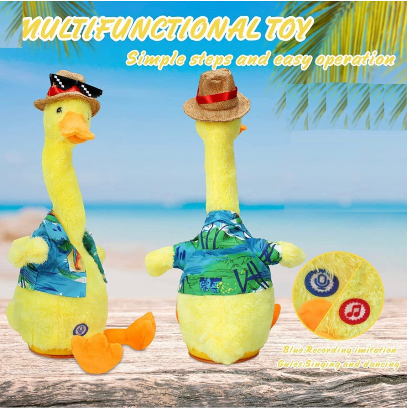 Dancing Musical Duck Toy for kids- Talk back, Sing, Record & Repeat ...
